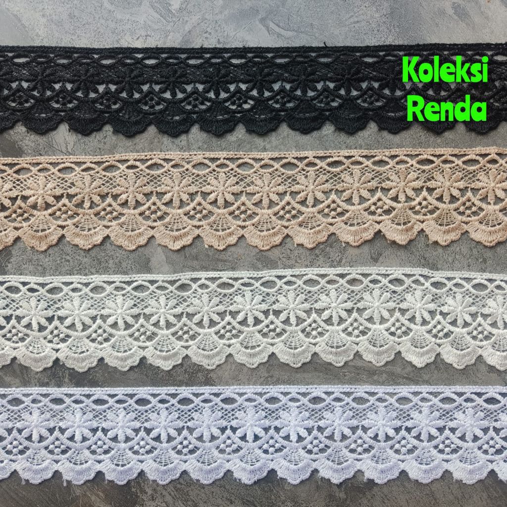 Giper lace, gyper lace, zipper lace (per roll 15 yards) | Shopee Singapore