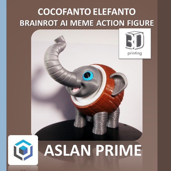 COCOFANTO ELEFANTO ARTICULATED ACTION FIGURE 3D Print Toys Toys ...
