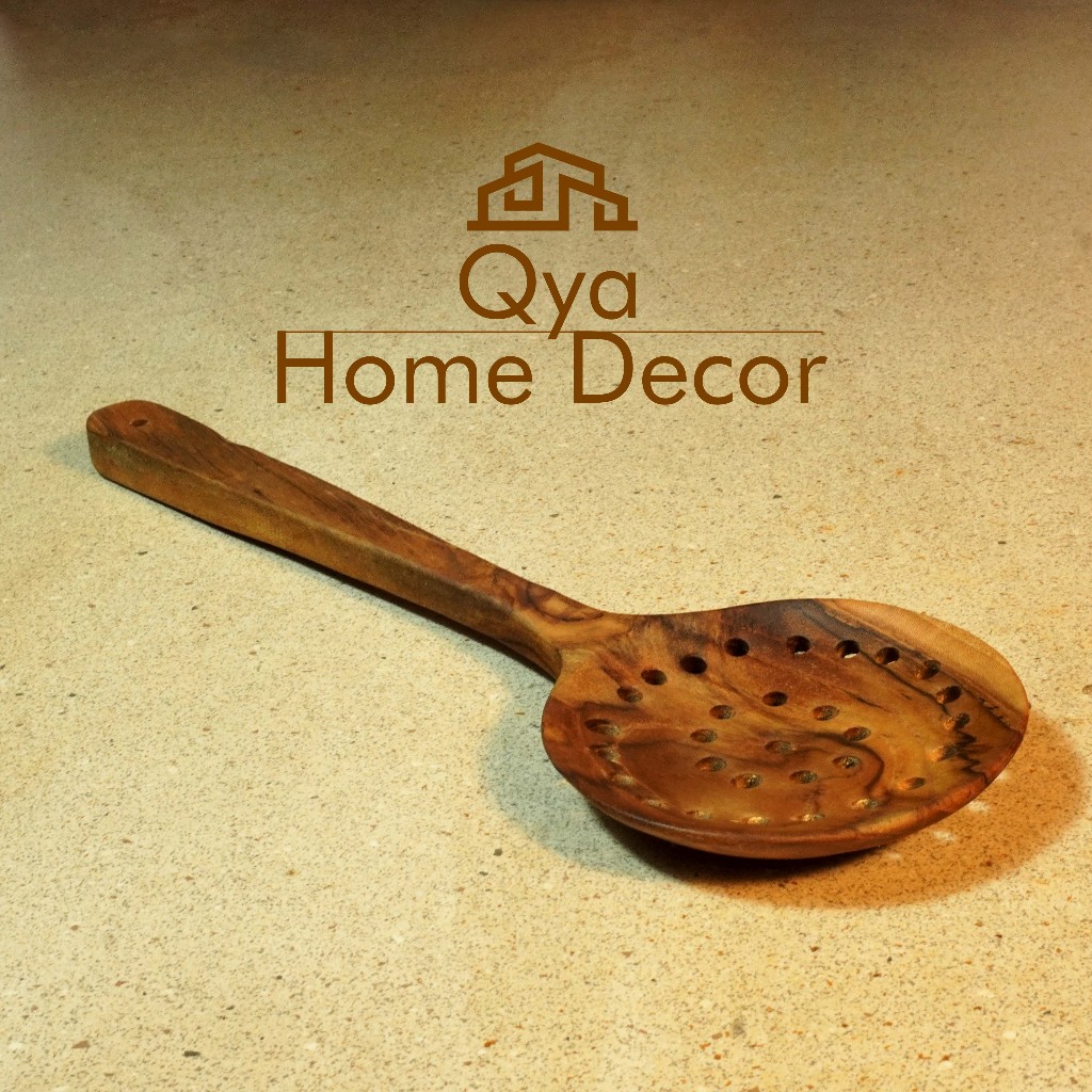 STRAINER CENTONG / LARGE STRAINER SPATULA FROM TEAK WOOD | Shopee Singapore