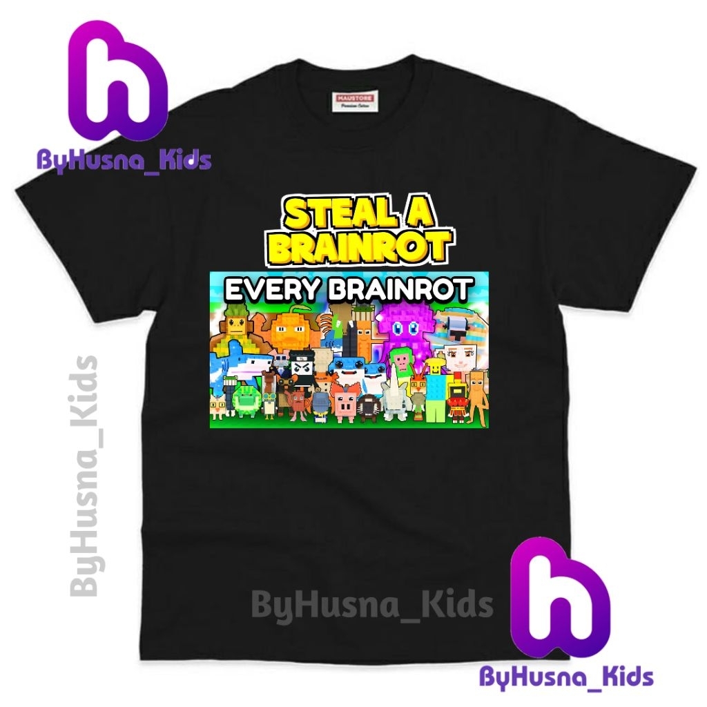 CHILDREN'S CLOTHES CHILDREN'S T-SHIRTS ROBLOX STEAL A BRAINROT TUNG ...