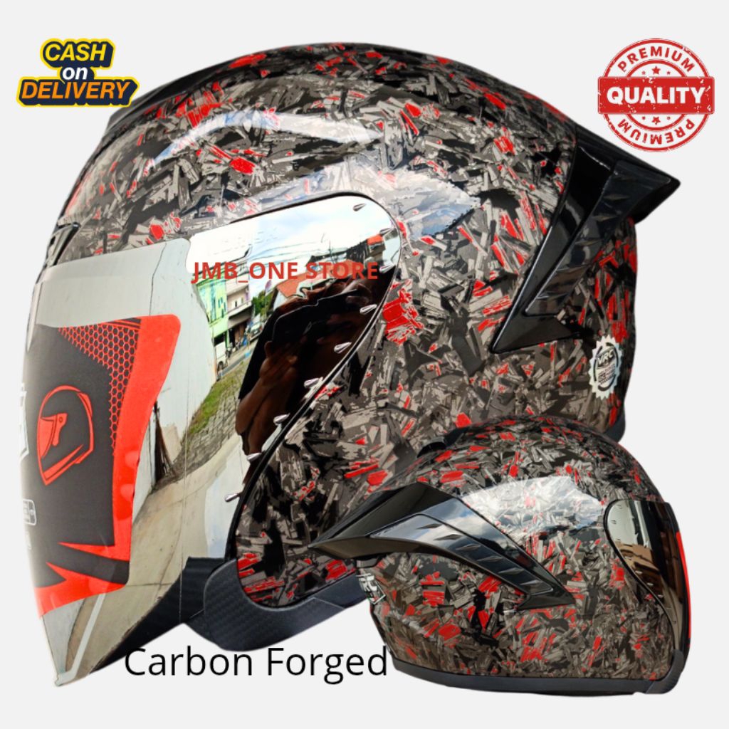 VRC RACER-X Solid SNI Half Face Helmet for Motorcycles | Shopee Singapore