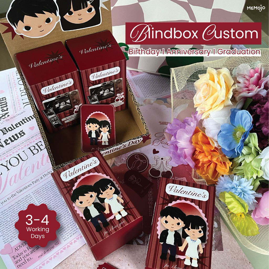 CUSTOM Blind Box/ Valentine Blind Box/ Birthday Gift/ Blind Box Gift ...