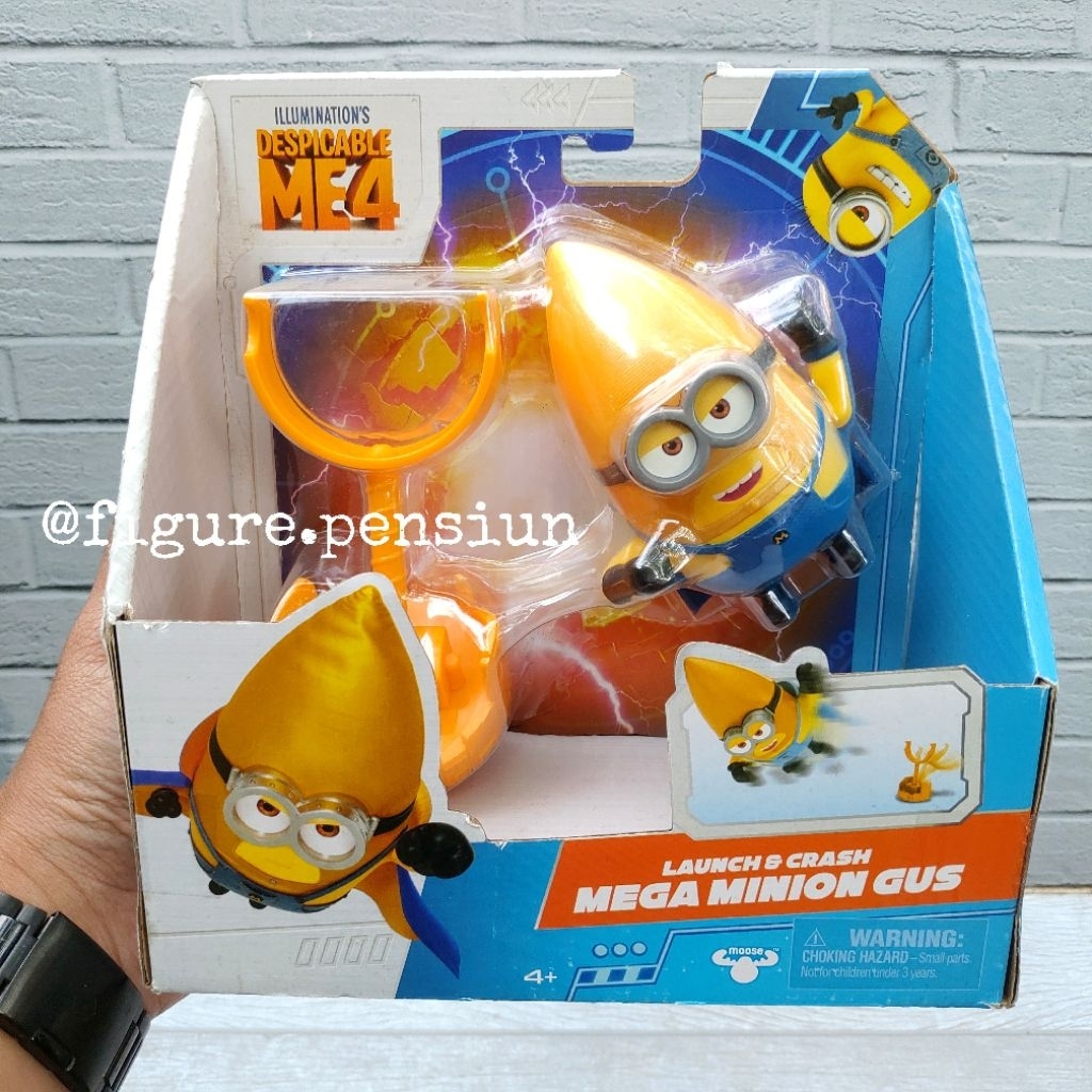 MOOSE TOYS DESPICABLE ME4 LAUNCH & CRASH MEGA MINION GUS MINIONS ...