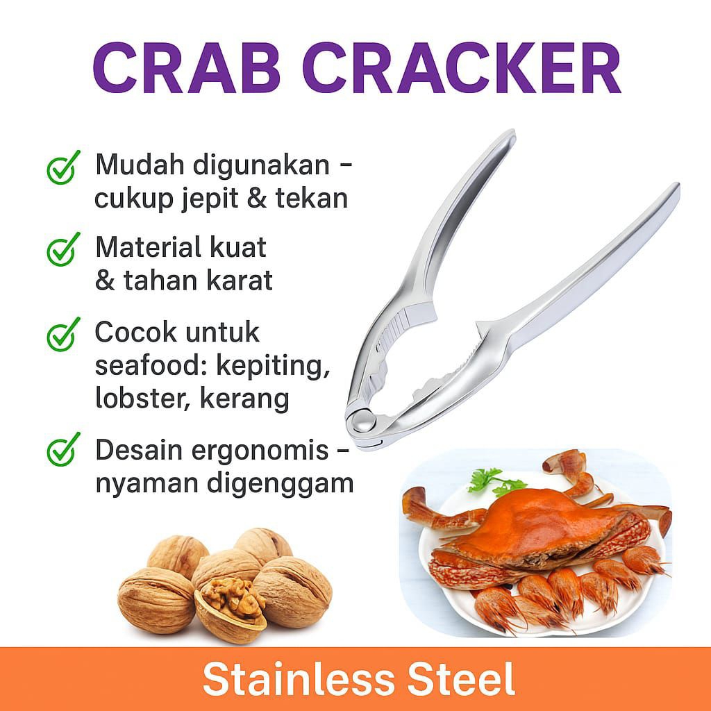 Crab Cracker / Crab & Lobster Shell Cracker - Stainless Steel ...