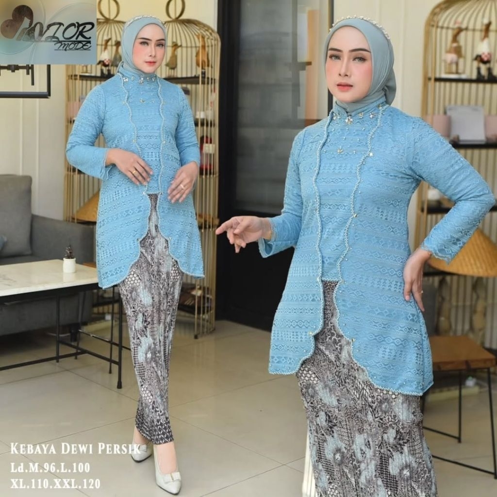 Modern party peach goddess brocade kebaya suit//premium elegant party ...