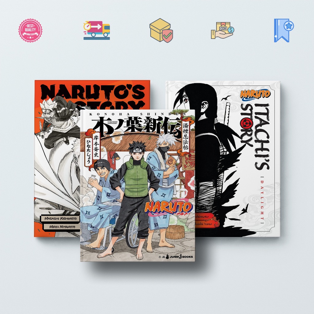 (Eng & Indo) Light Novel Naruto Shinden Story Books Series (Naruto's ...