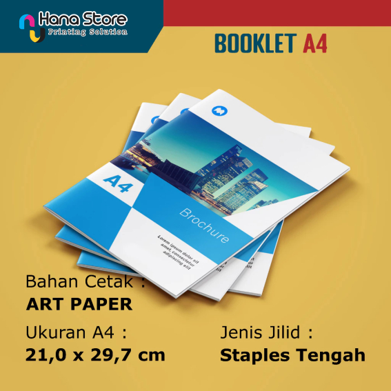 Print Reversible A4 Size Booklets Full Color Art Paper / HVS Middle ...
