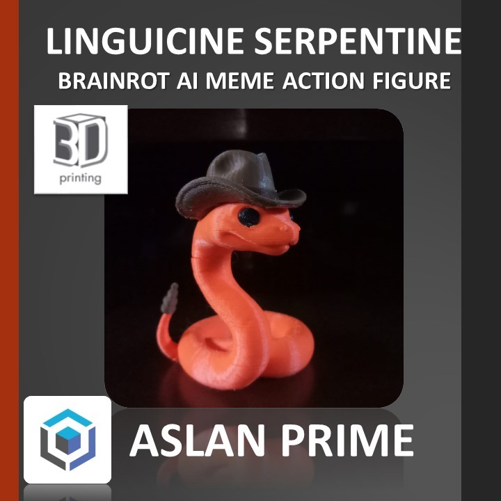 LINGUICINE SERPENTINE ARTICULATED ACTION FIGURE 3D Print Mainan Toy ...