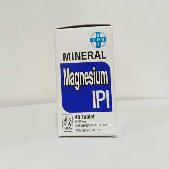 Vitamin MAGNESIUM IPI, 1 bottle contains 45 tablets, mineral for bones ...