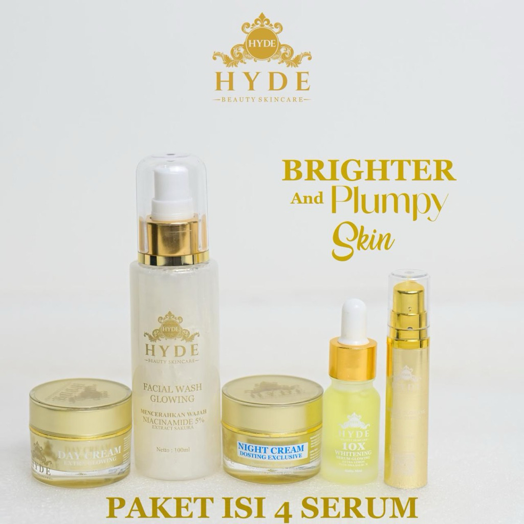 NEW HYDE SKINCARE PACKAGE CONTAINS 4 SERUM. CREAM HYDE BEAUTY GLOWING ...
