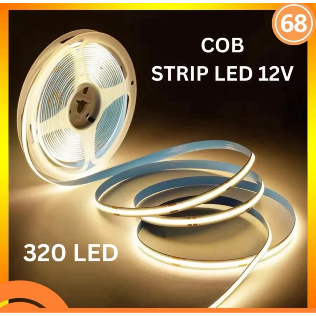 5 meter 320led 12V COB led strip light | Shopee Singapore