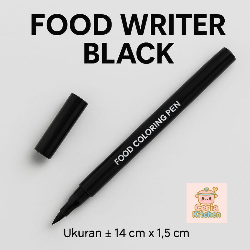 Food Pen Marker Black Food Grade Edible Ink Safe Black Food Marker Food ...