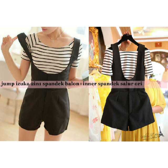 Jumpizuka balloon spandex material + original striped inner spandex fit ...