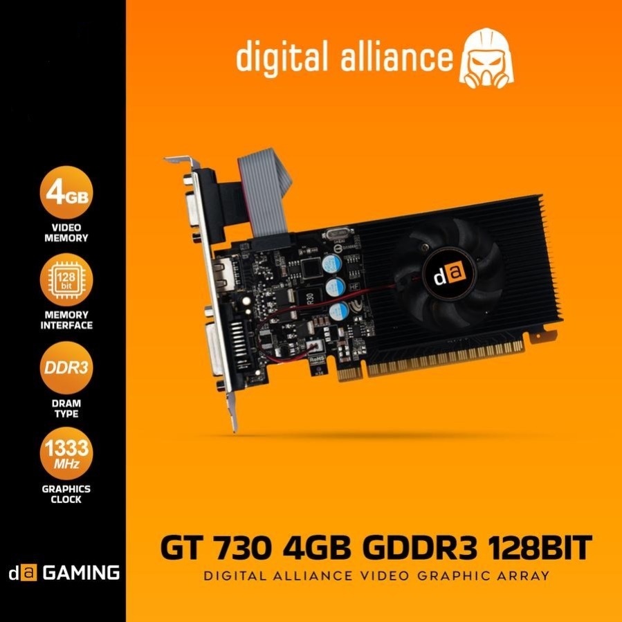VGA CARD DIGITAL ALLIANCE GT 730 / GT730 4GB GDDR3 128 BIT NVIDIA GPU ...