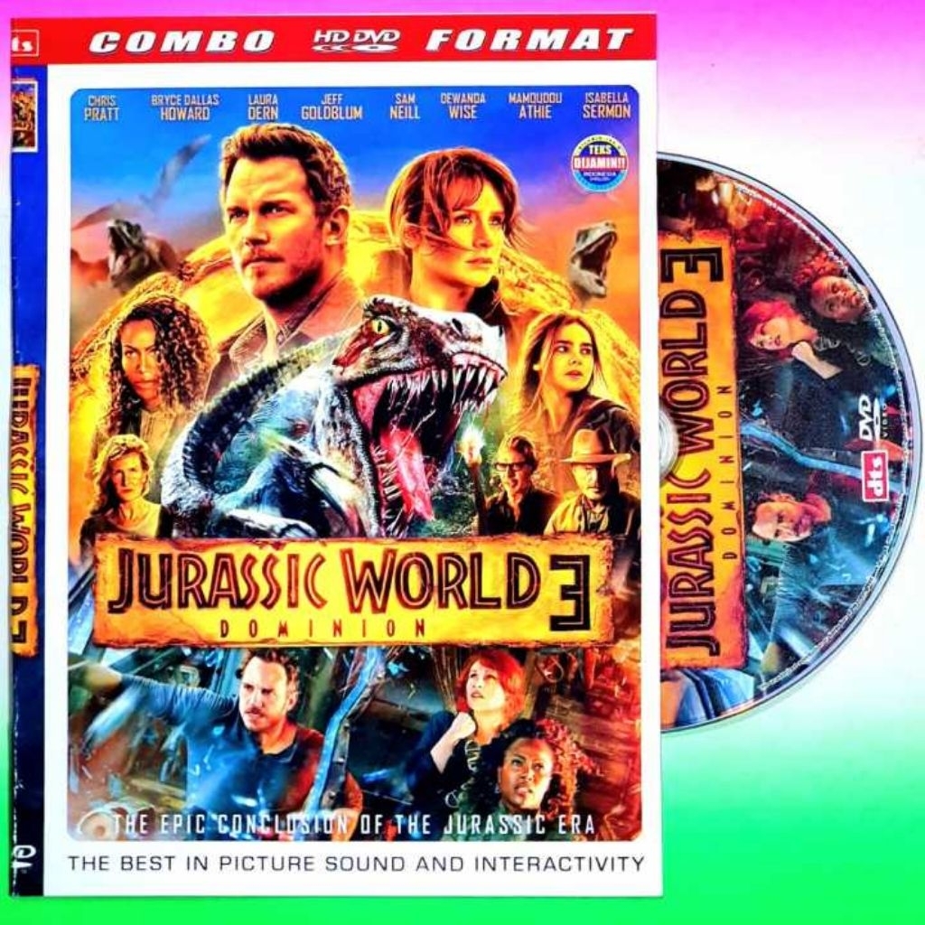 JURASSIC WORLD DVD CASSETTE 3-JURASSIC WORLD DVD CASSETTE 2-JURASSIC ...