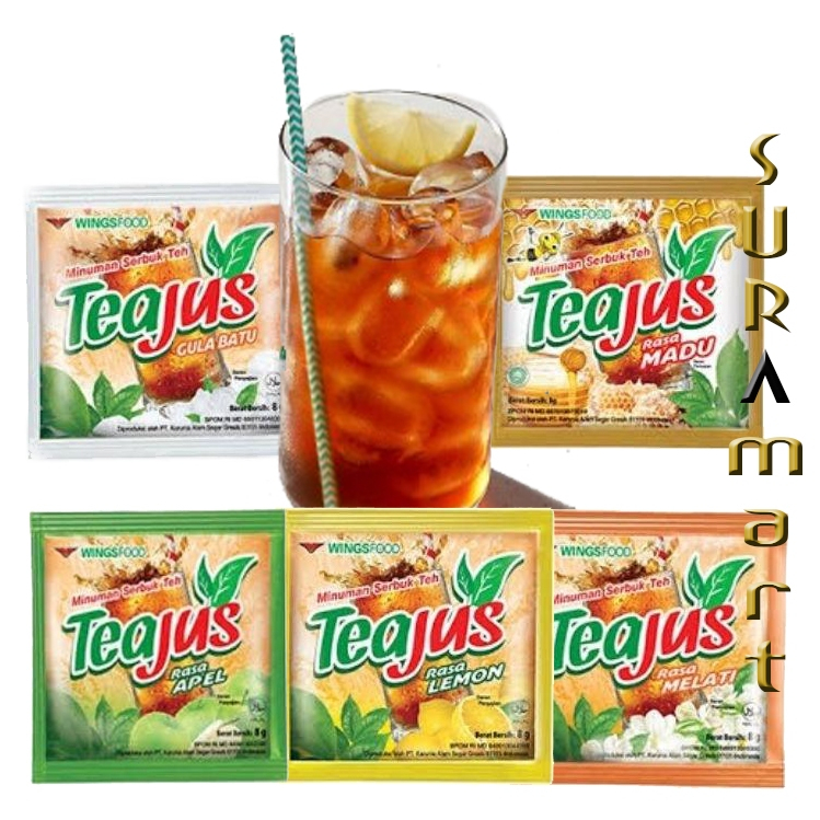 (10 sachets x 1 pack) TEAJUS Sachet Sugar Rock Flavor Lemon Apple ...