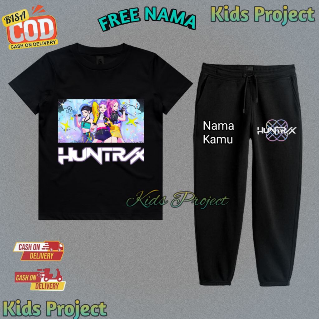 Huntrix Kpop Demon Hunters Kids Outfit - Simple Kids Outfit | Shopee ...