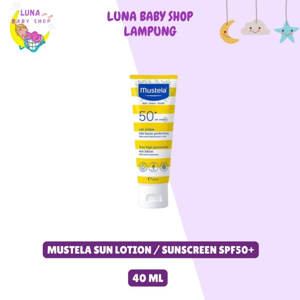 Mustela High Protection Sun Lotion 40 / Sunscreen for Babies and ...