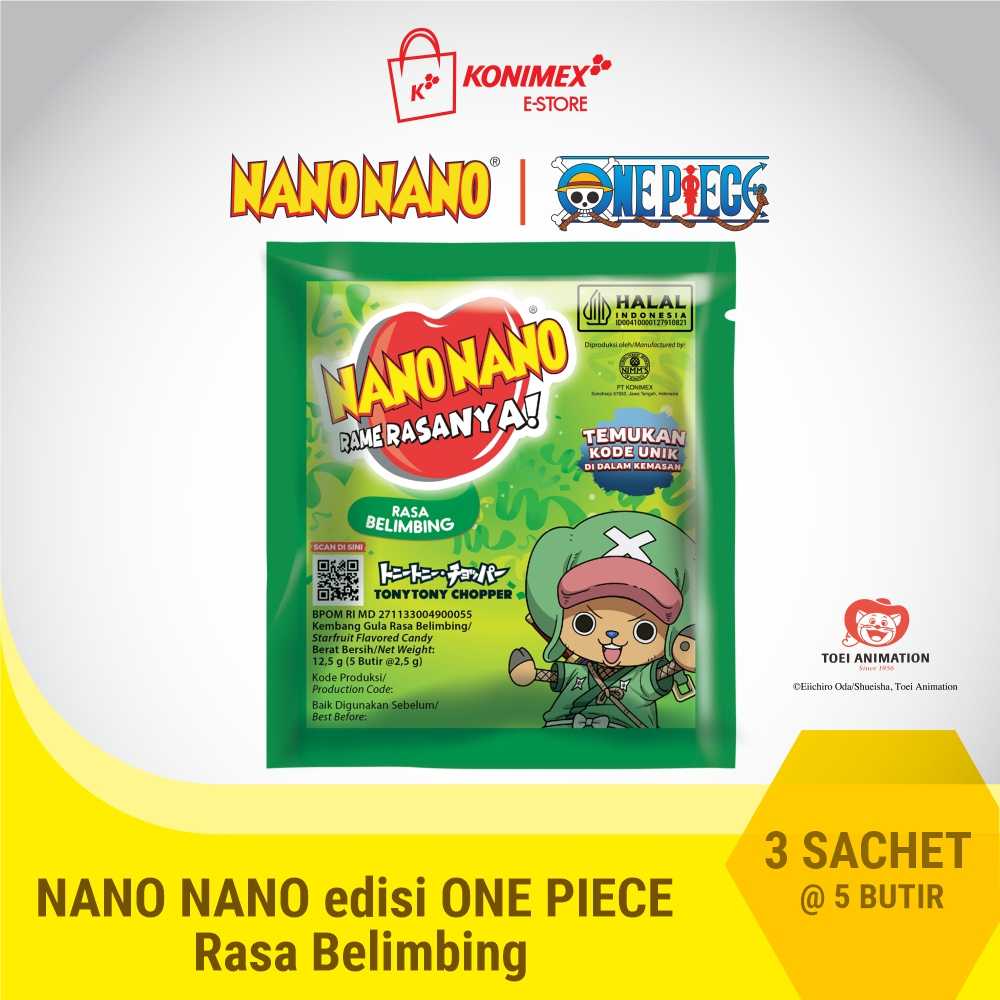 Nano Nano Starfruit Flavored Candy - 3 sachets of Rame rasa | Shopee ...