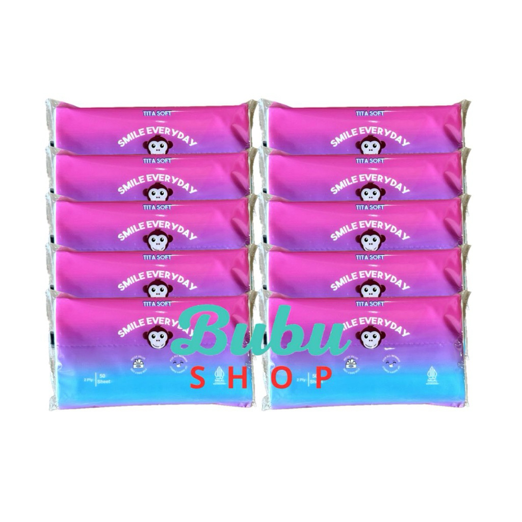 (10 pcs package) TITASoft travelpack Tissue 50 sheets 2ply (10 pcs ...