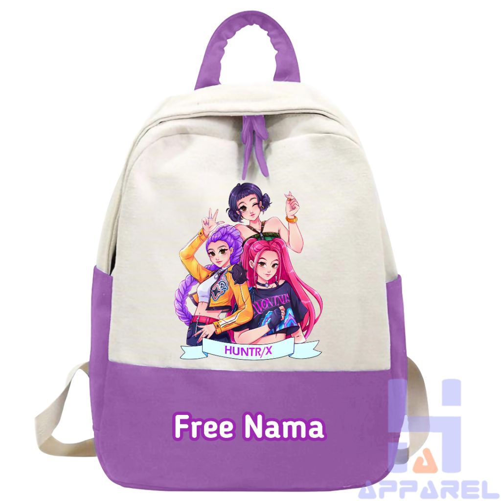 HUNTRIX KPOP DEMON HUNTERS CHARACTER CHILDREN'S BACKPACK FREE NAME ...