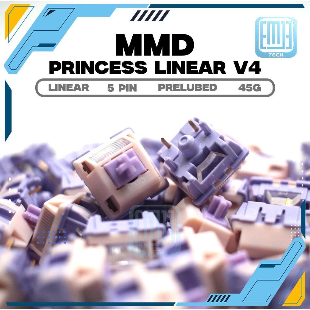 MMD Princess Linear V4 45g PCB Mount 5-Pin LED Diffuser Pre Lubed ...