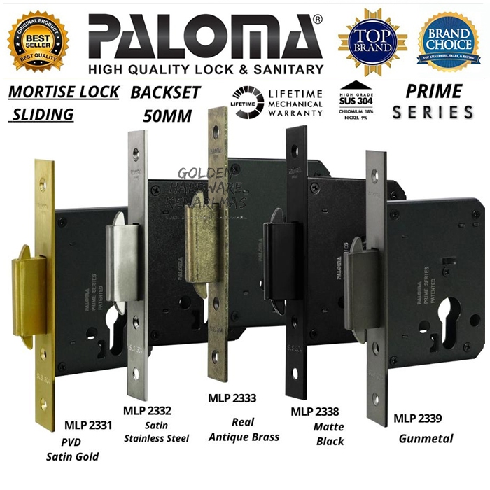 PALOMA MLP 2331 2332 2333 2337 2338 2339 Mortise Lock Sliding Body ...