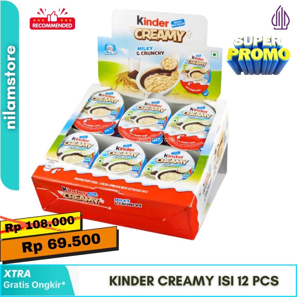 Kinder Joy Kinder Creamy 1 Box contains 12 Exp November 2025 Kinder ...