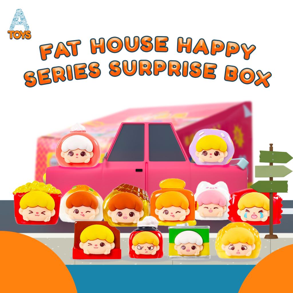 Blind Box Fat House Happy Series - Cute Action Figures, Cute Food ...