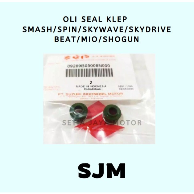 SMASH/SPIN/SKYWAVE/SKYDRIVE/SHOGUN VALVE SEAL ORIGINAL SUZUKI SGP SET ...