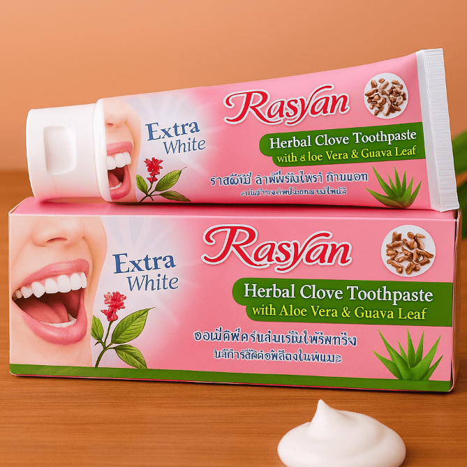 Rasyan Herbal Clover Toothpaste 100g Made In Thai/ Toothpaste | Shopee ...