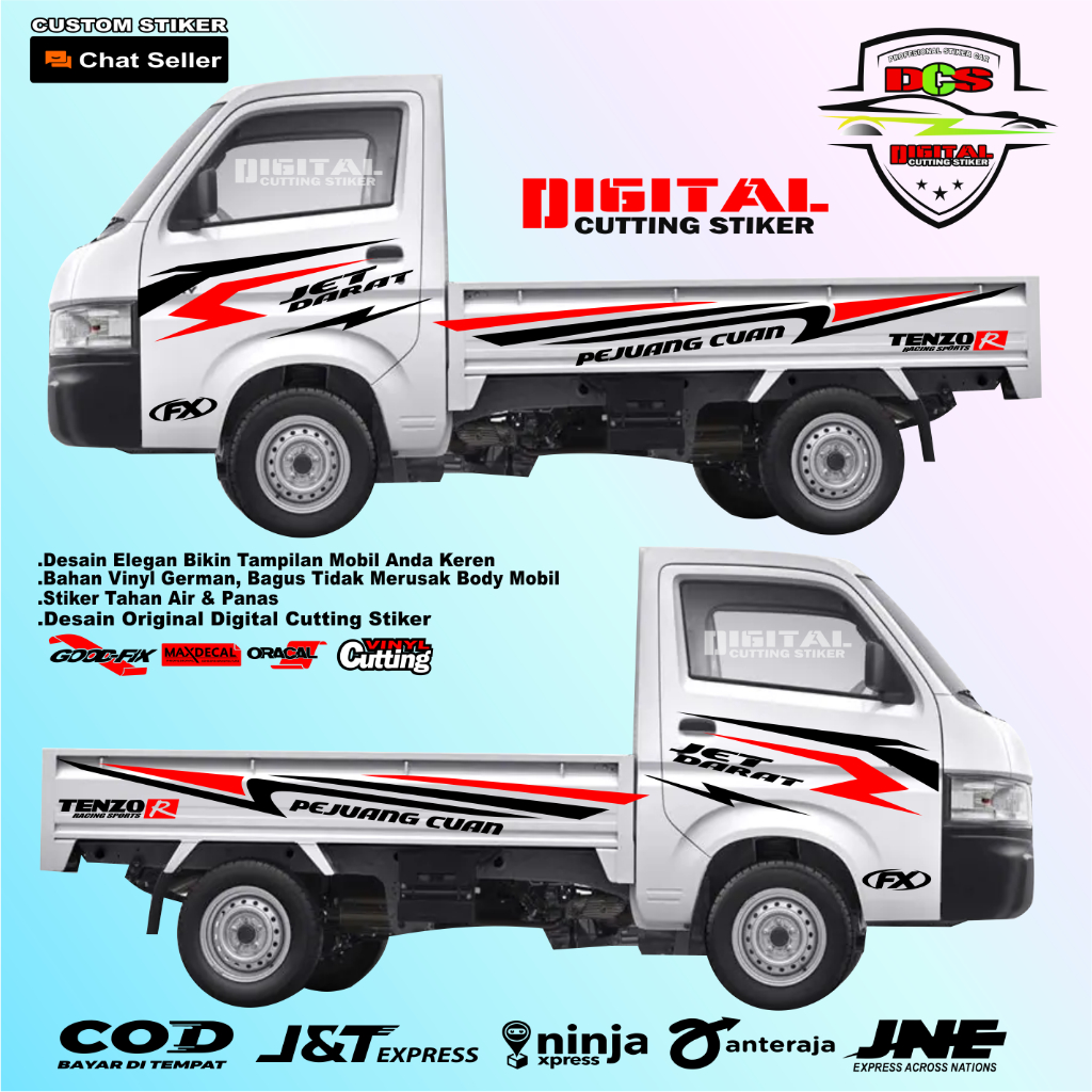 New carry pick up car stickers new carry car body stickers new carry ...