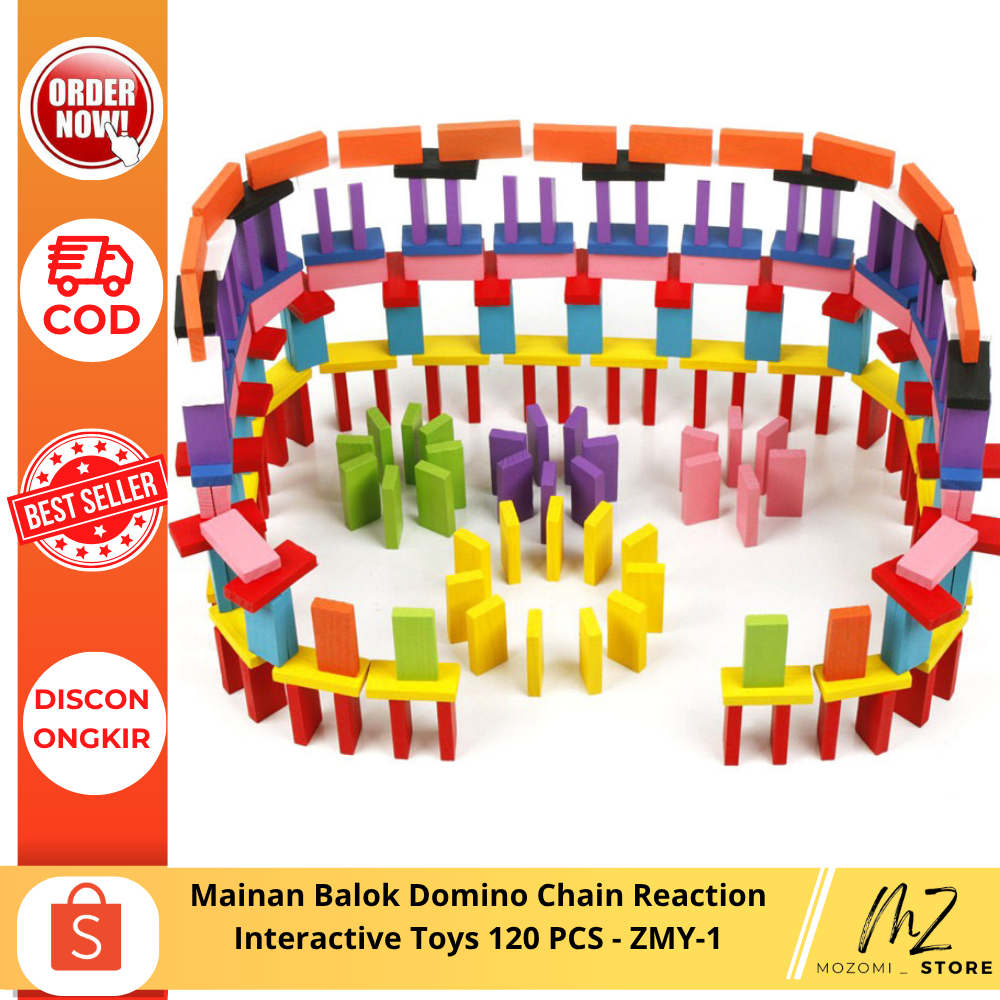 Domino Chain Reaction Interactive Toys 120 PCS - ZMY-1 Kindergarten and ...