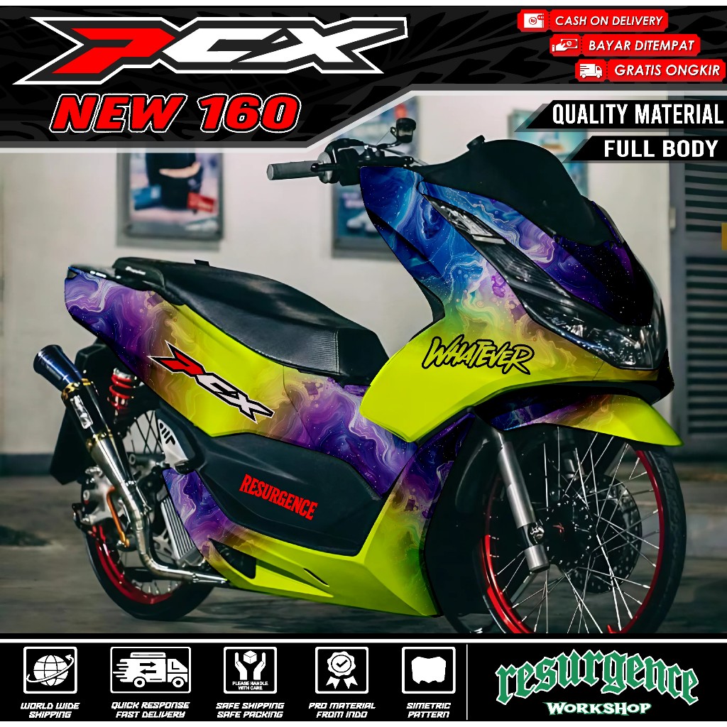 Decal Sticker PCX 160 2021 2022 2023 2024 Full Body - Decal Sticker PCX ...