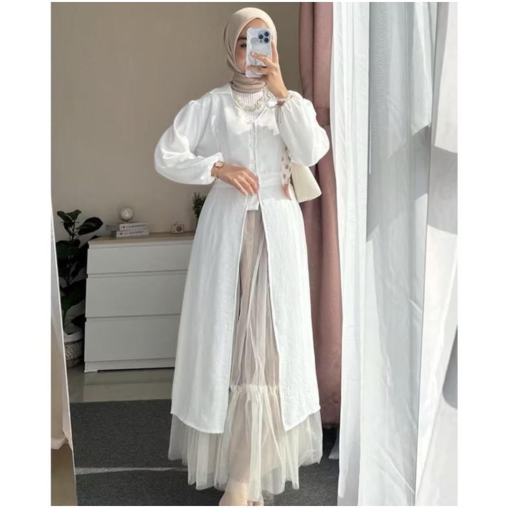 PGMT • Ayrin Outer Tunic, Premium Crinkle Airflow Material, Rubber ...