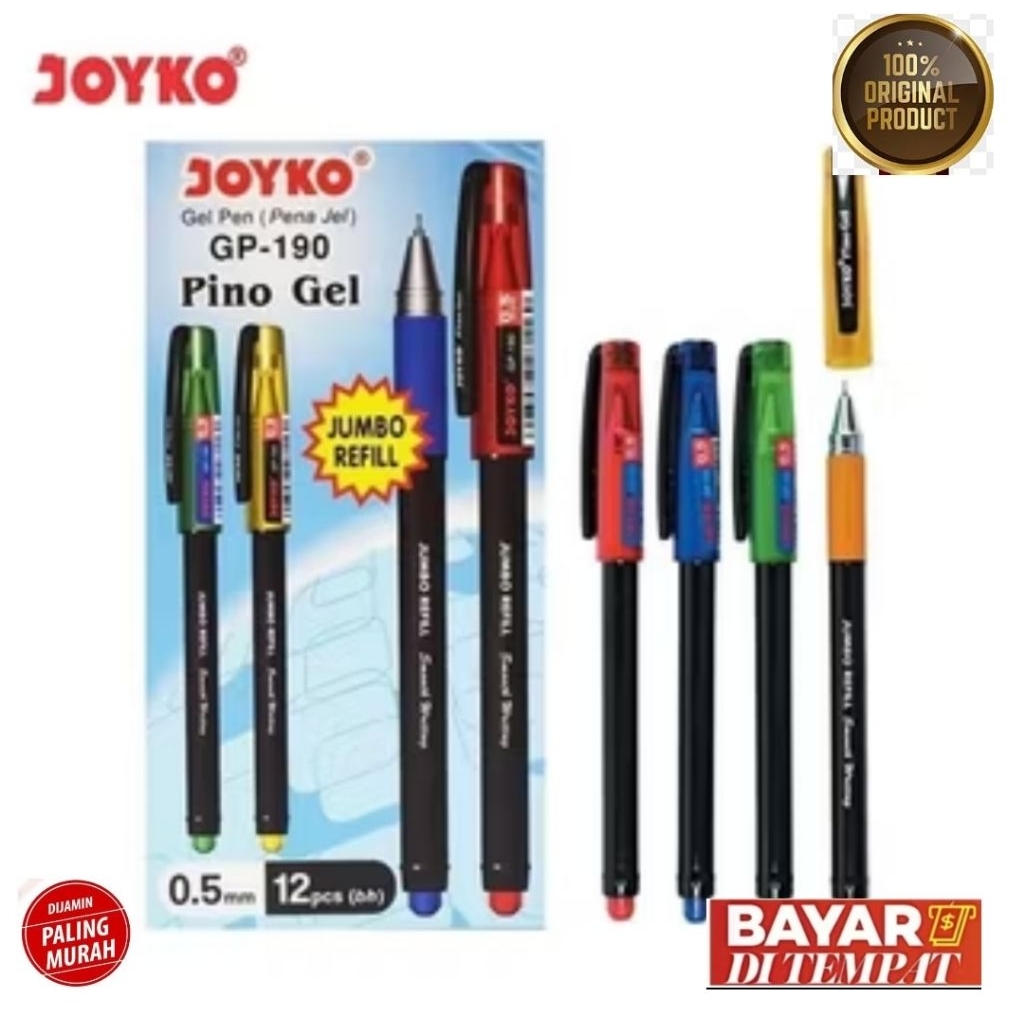 Joyko Pino Gel Gel Pen GP-190 black (original) | Shopee Singapore