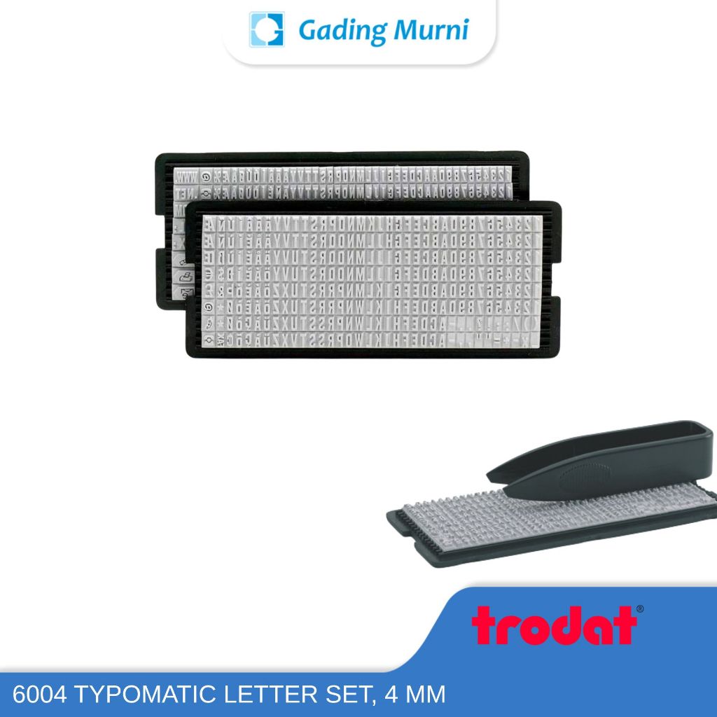 TRODAT Typo 6003/6004 Letters & Symbols – For Stamp 4911-4912-4913 ...