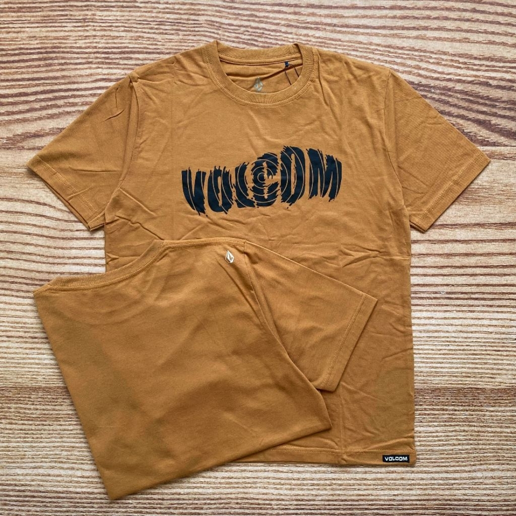 KATUN Men's T-shirt 24s VLC P358 Almond Free Sticker Distro Surfing Vol ...