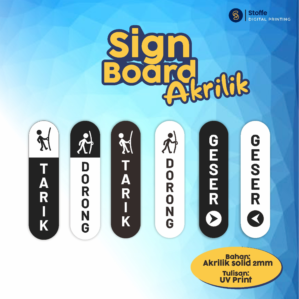 Push-Slide Sign / Acrylic Signage / Push-Slide Acrylic Sign Board ...