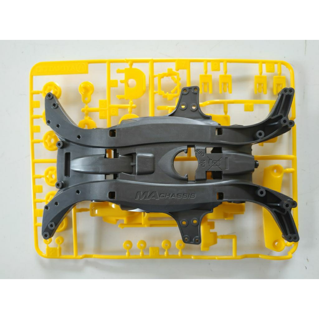 Tamiya MA Chassis Gray and Gearbox Yellow / Yellow Original - Chassis ...