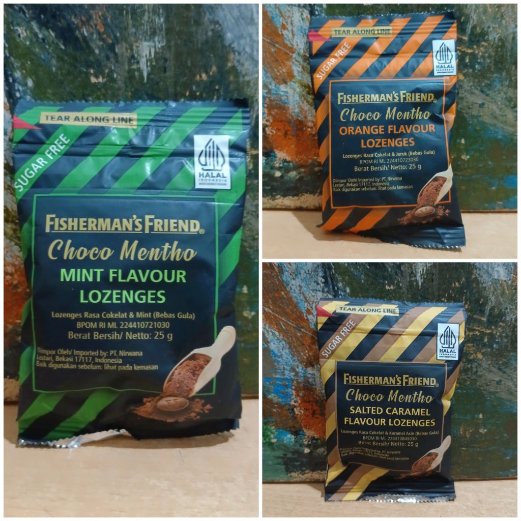 Fisherman's Friend 25g Choco Mentho Mint Flavor Lozenges Chocolate Mint ...