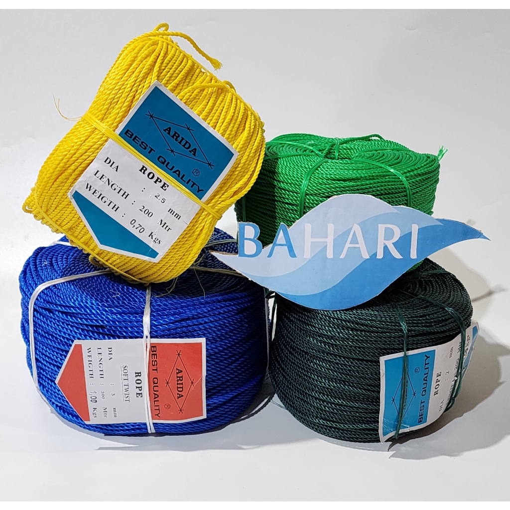 Wholesale 3mm Rope Cap Arida - 200 Meter Long Roll - Strong and Durable ...
