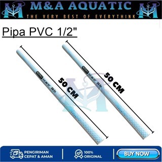 AW PVC PIPE 1/2" STANDART THICK PARALON PVC PIPE 1/2 RUCIKA 50CM ...
