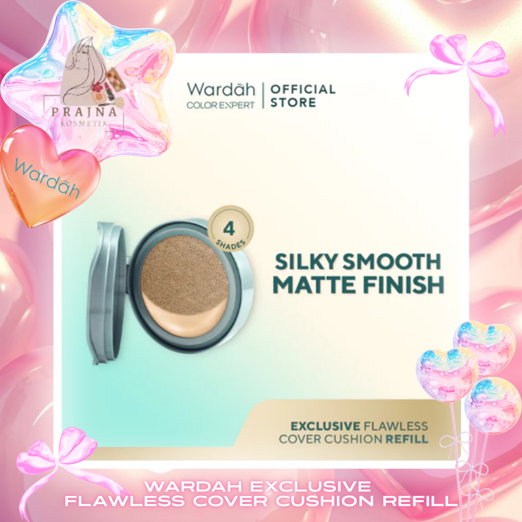 WARDAH Refill Exclusive Flawless Cover Cushion - Foundation with Matte ...