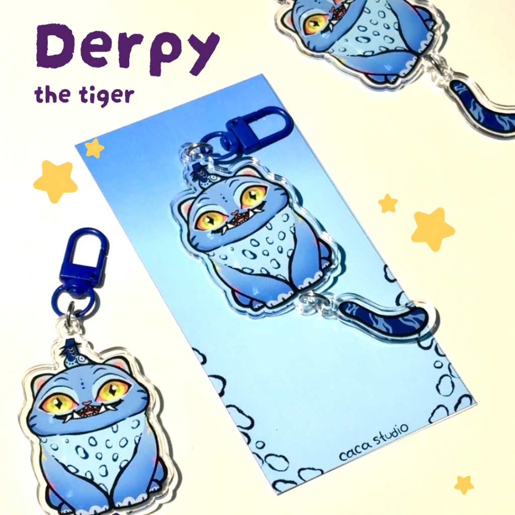 Caca Studio - Derpy Tiger Linked Keychain / KPop Demon Hunters | Shopee ...