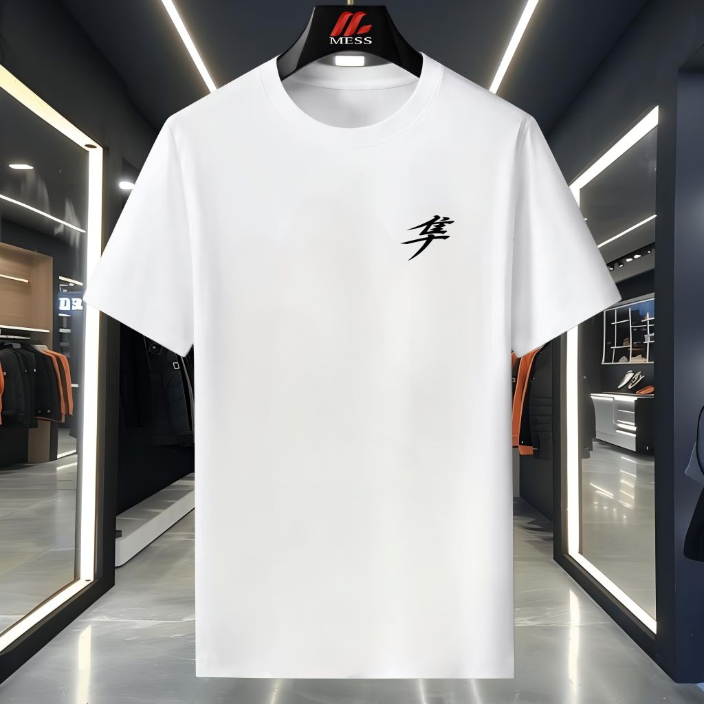 Adult Men's T-shirt with Japanese Writing Hayabusa Cotton Men's T-shirt ...