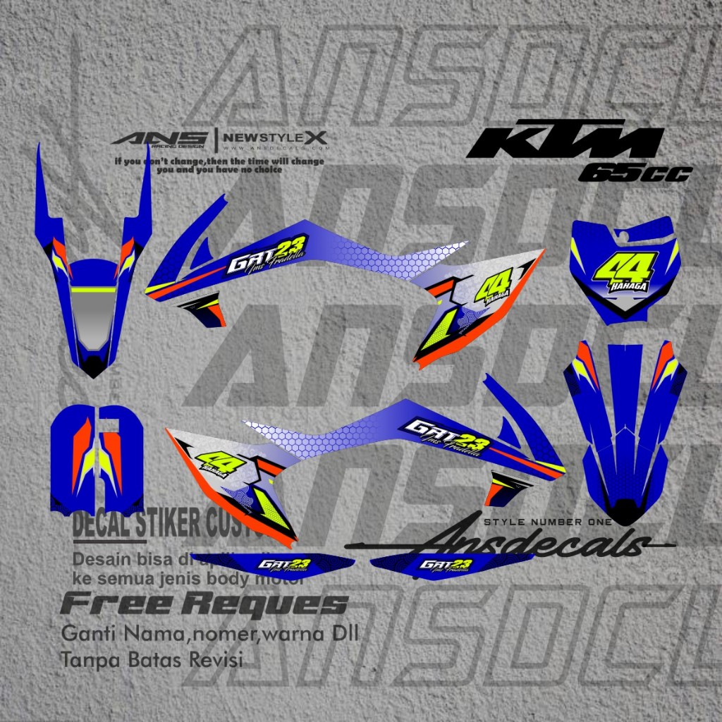 Latest KTM 65 New full body Decal Sticker / Custom KTM 65 Decal Sticker ...