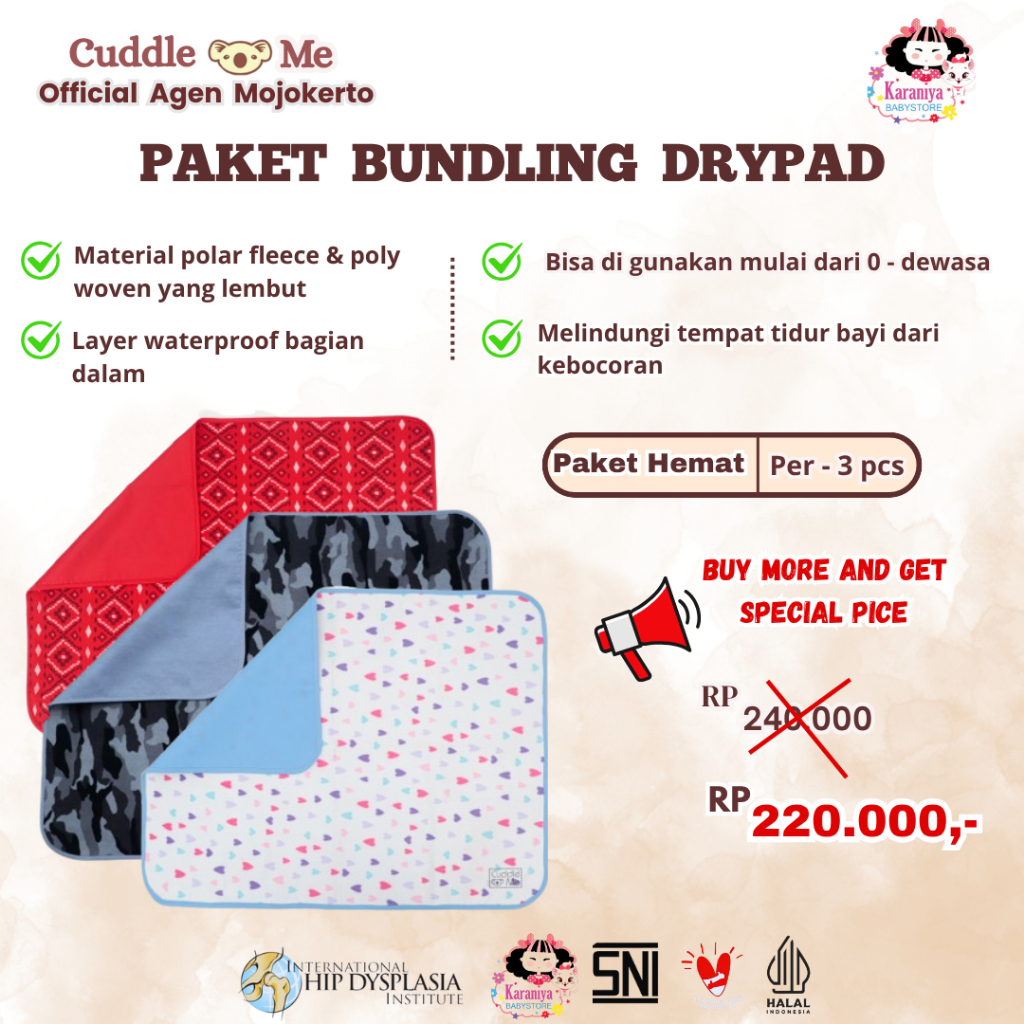 CuddleMe Drypad Package for Baby and Mother's Wetting Pads | Shopee Singapore