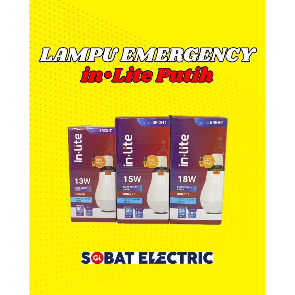 Emergency In Lite LED Lamp - White inLite LED Bulb 9w, 12w, 13w, 15w ...