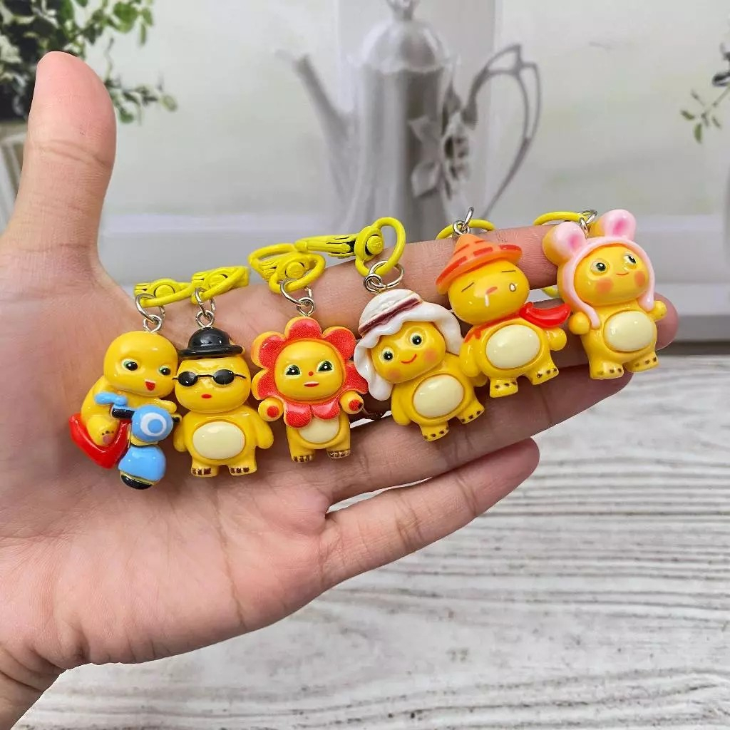 GANTUNGAN Dino Nailong Costume Resin Keychain Super Cute Cute Ready 6 ...